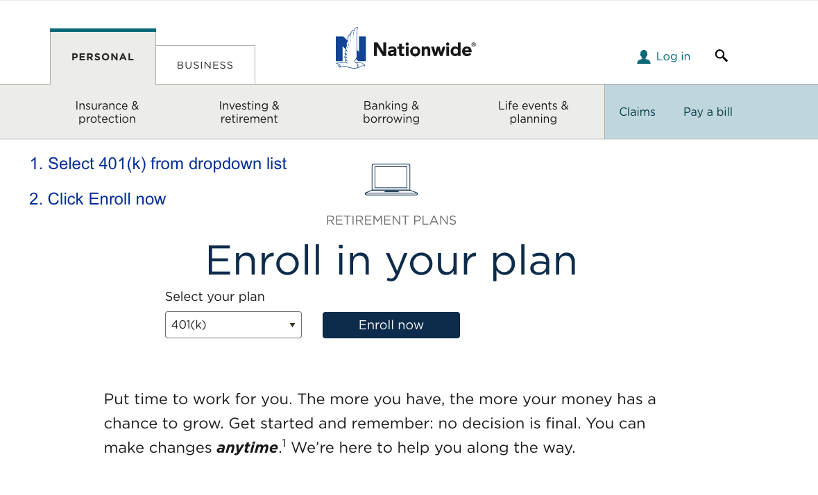 Nationwide- Retirement Plan Enrollment